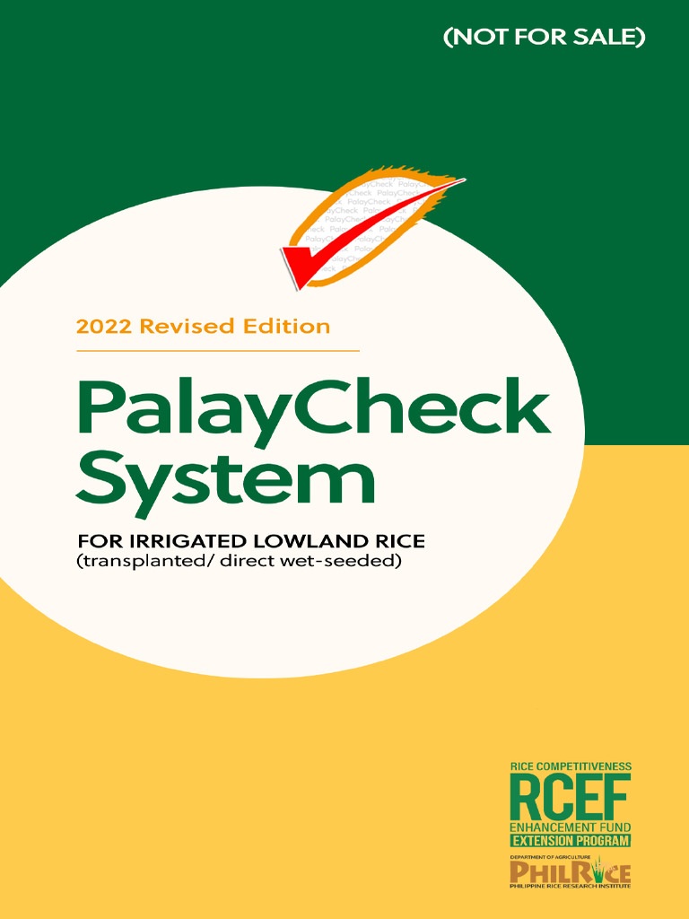 PalayCheck System 2022 Revised Edition | PDF | Plant Nutrition | Rice