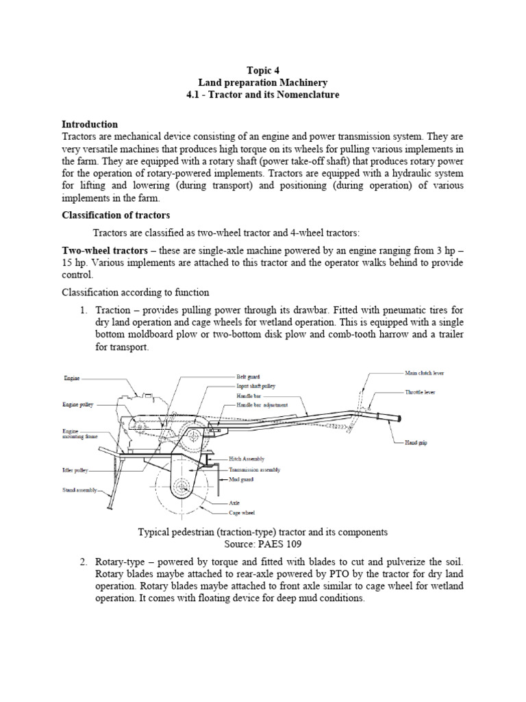 LO4-Basic Operation of Land Prep Machinery | PDF | Plough | Tractor
