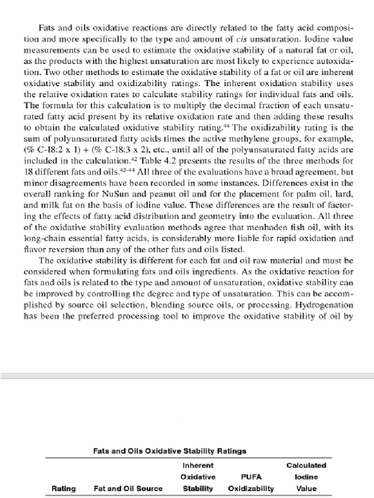 Oxidative Stability of Oils | PDF