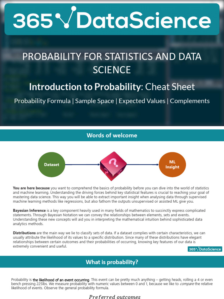 Probability - Course Notes | PDF | Probability Distribution | Probability