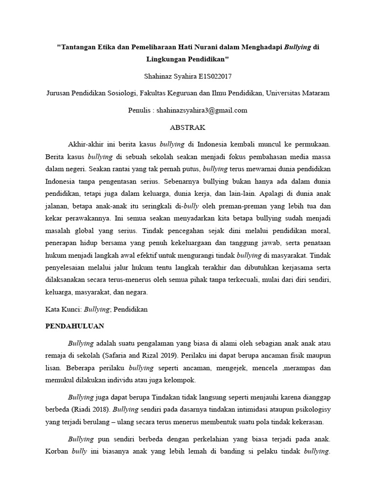 Shahinaz - UAS SOSPEN | PDF