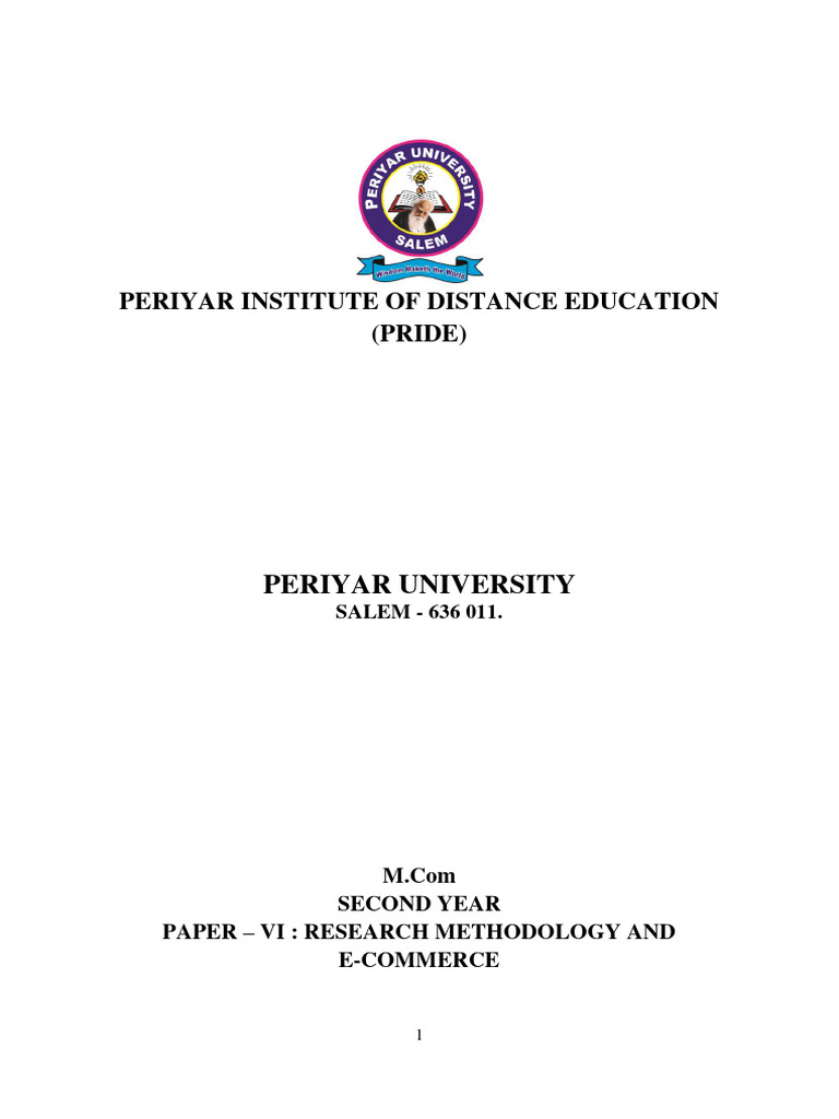 Paper - Vi Research Methodology and E-Commerce | PDF | World Wide Web ...