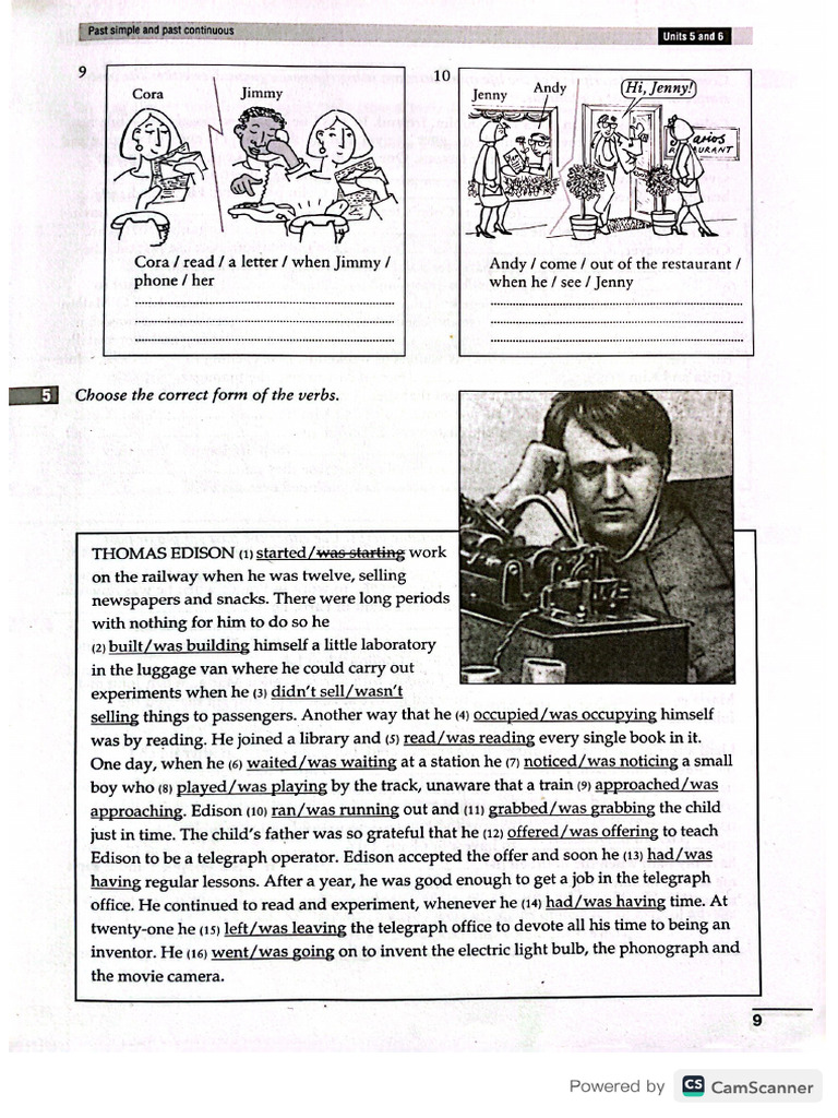 Past Simple Vs Past Continuous Exe 2 | PDF