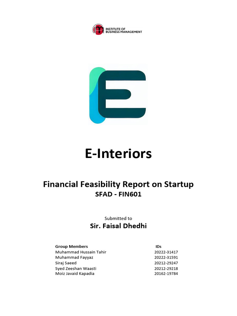 SFAD Final Term Report - E-Interiors | PDF | Equity (Finance) | Expense SFAD Final Term Report - E-Interiors | PDF | Equity (Finance) | Expense