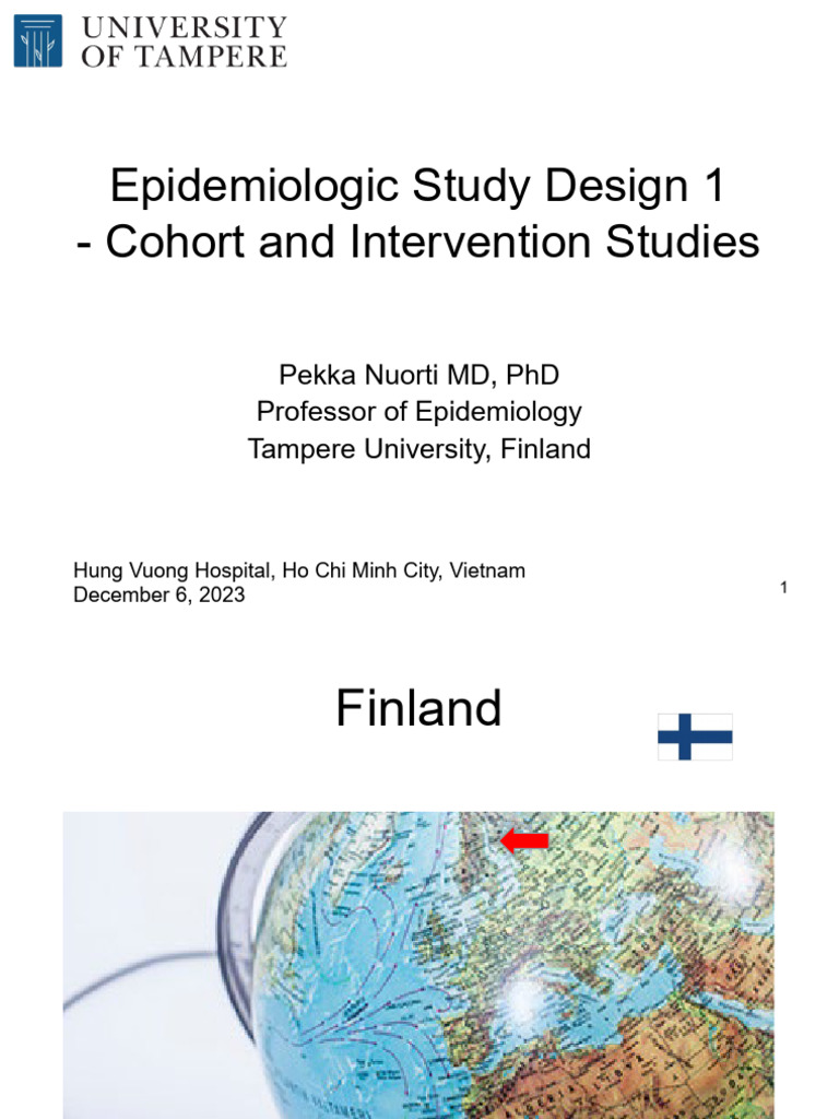 EpidemiologicStudyDesign1 Nuorti Vietnam 2023 | PDF
