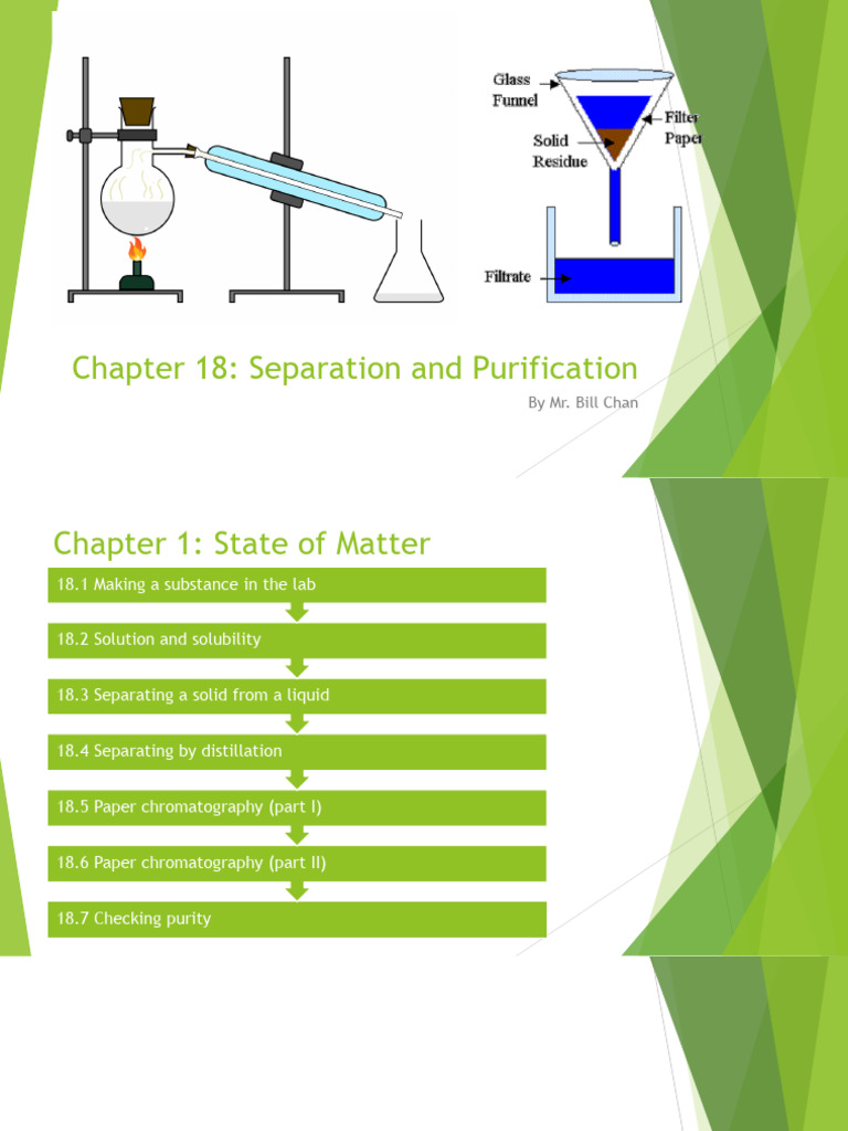 Chapter 18 Separation and Purification - Student | PDF | Solubility ...