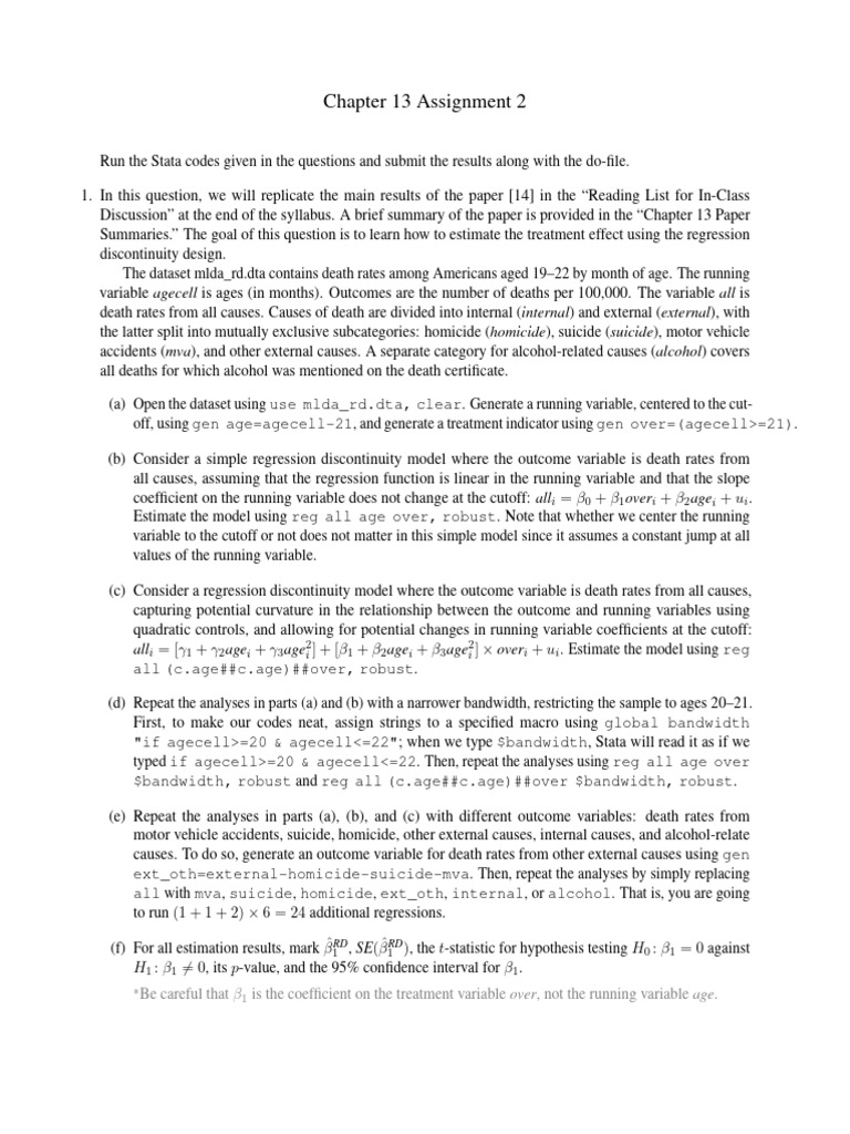 Econ Shu301 Assignment Ch13 2 | PDF | Teaching Methods & Materials