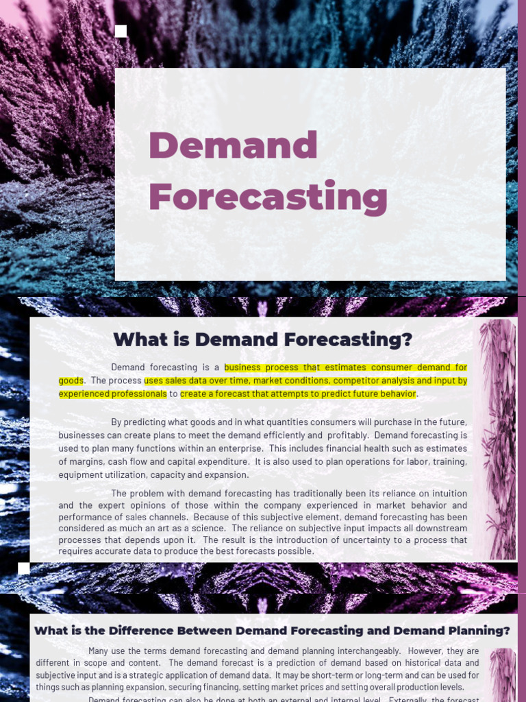 DEMAND-FORECASTING | PDF | Forecasting | Time Series