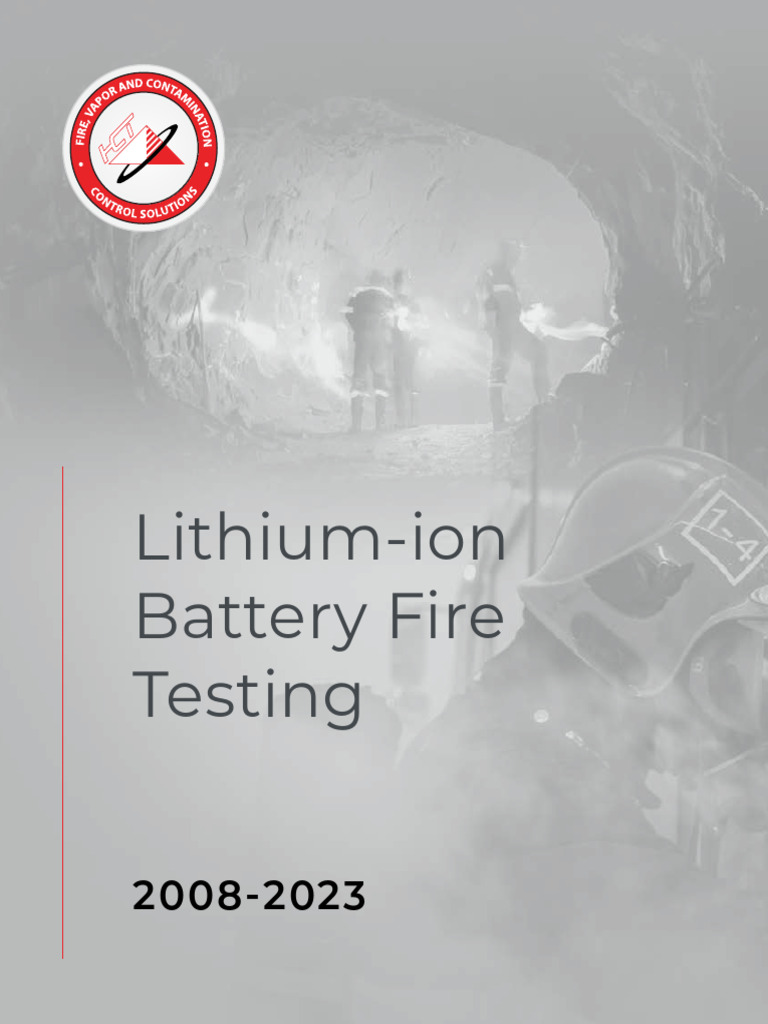 5 - Chronology of Lithium-Ion Battery Fire Testing | PDF