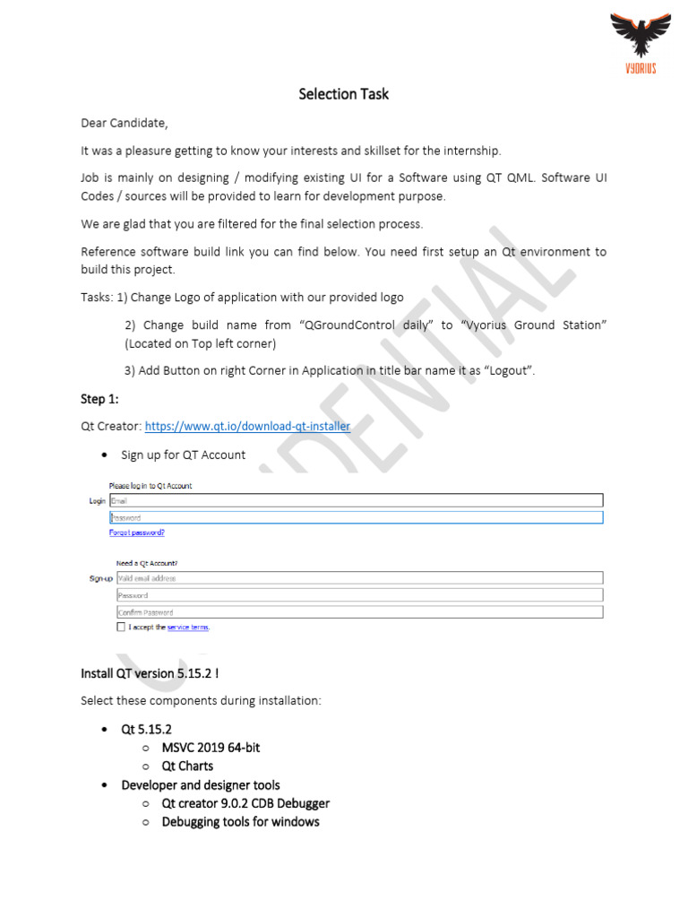 QT-QML Developer Task | PDF