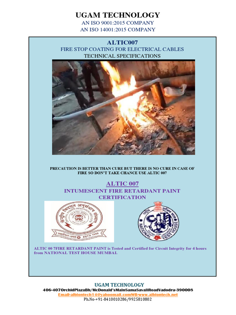 Altic | PDF | Fires | Materials