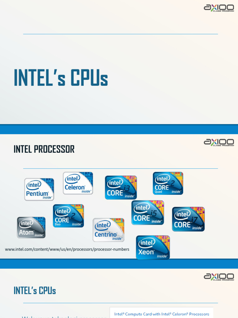 Roadmap Processor Intel | PDF