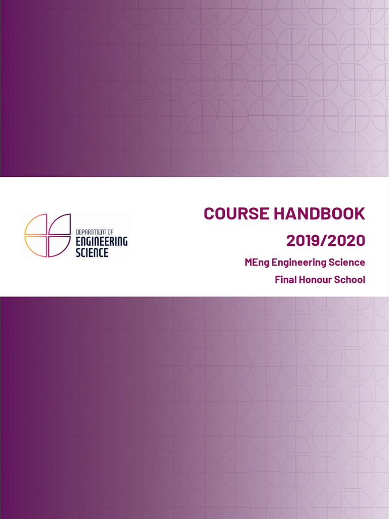 2nd 3rd and 4th Year Course Handbook 2019 | PDF | Engineering | Plagiarism