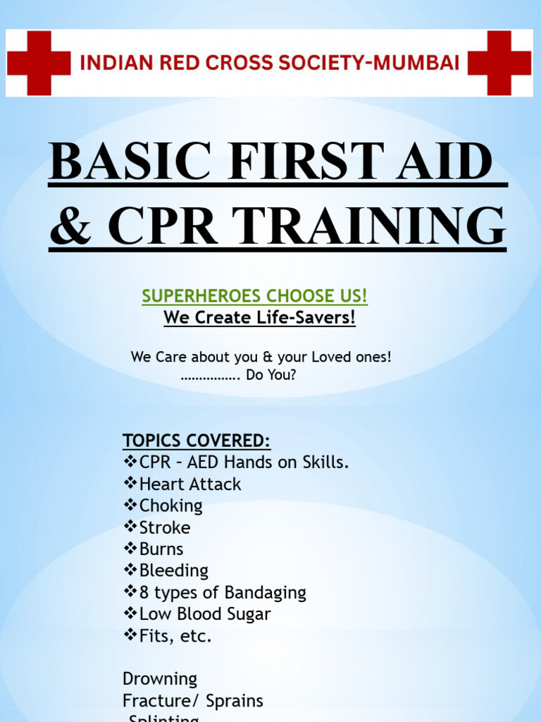 Basic First Aid & CPR | PDF