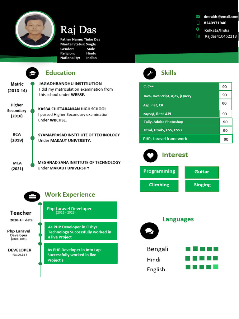 ResumeRajDas | PDF | Software | Software Engineering