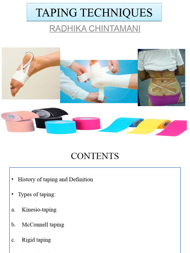 taping | PDF | Skeletal Muscle | Clinical Medicine