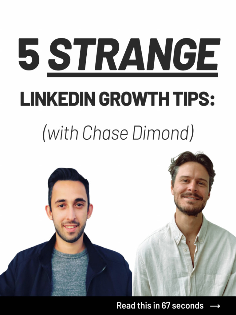 5 strange LinkedIn growth tips - PDF | PDF