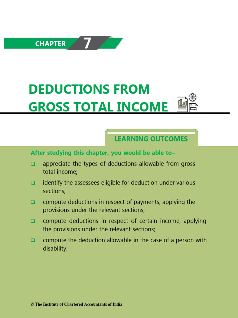 Deductions From Gross Total Income | PDF | Tax Deduction | Insurance