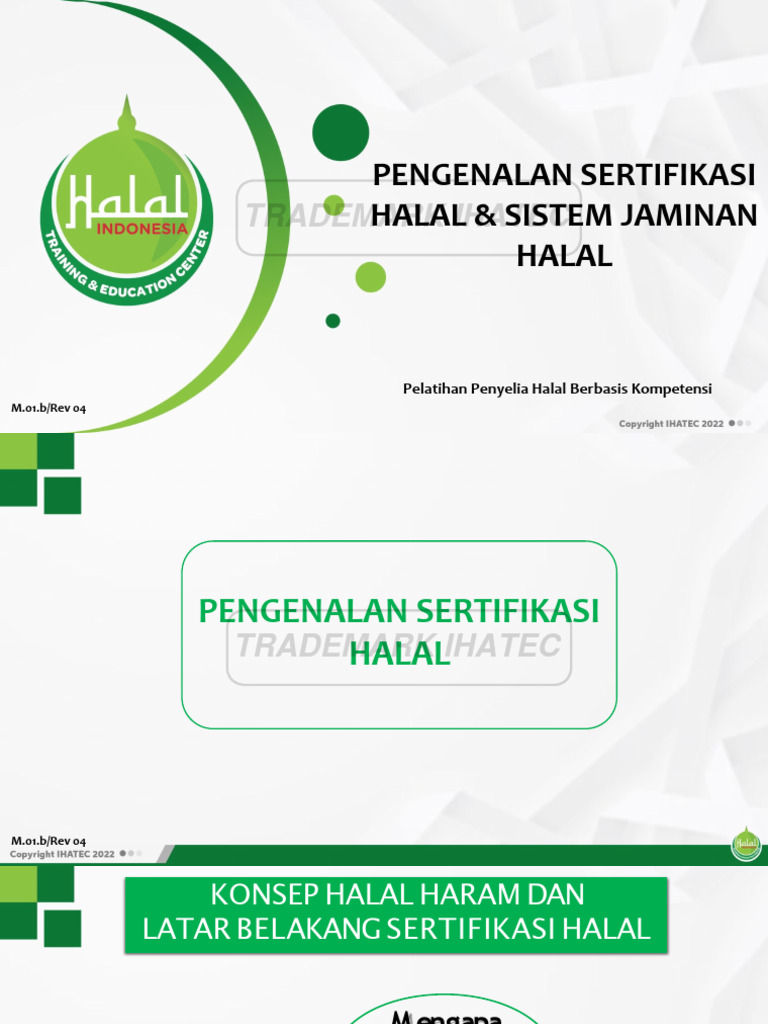 Materi Pengenalan Sertifikat Halal | PDF