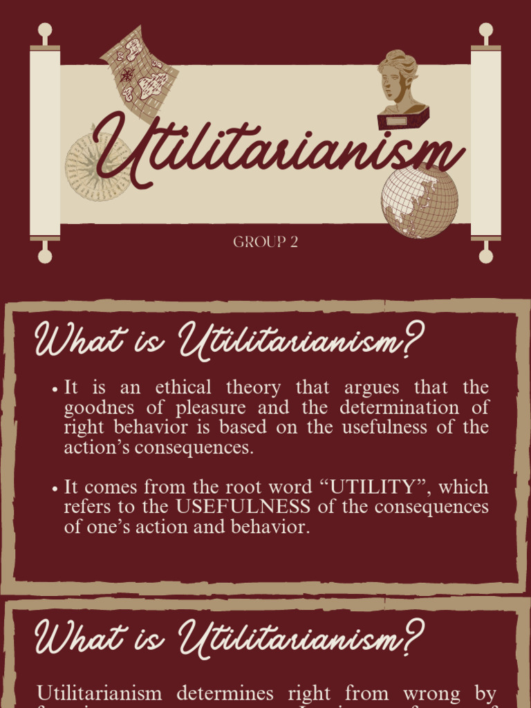 Group 2 Utilitarianism | PDF