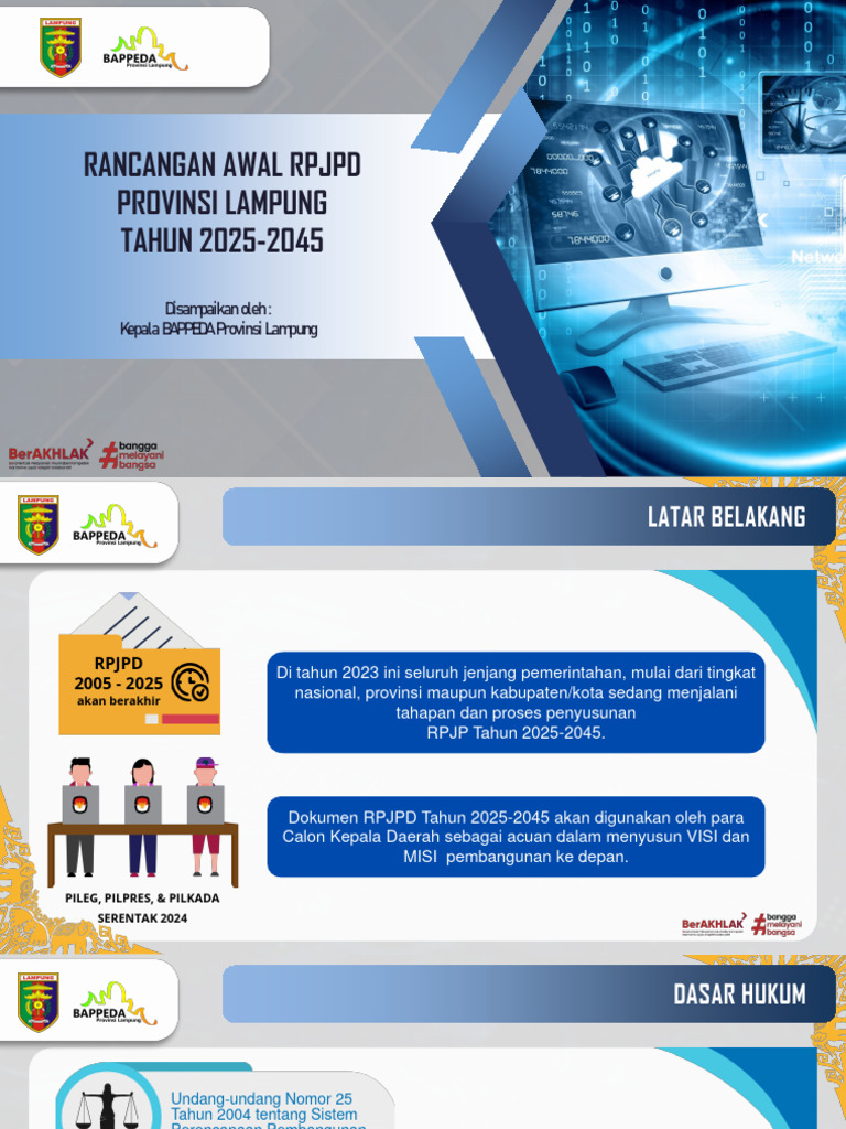 Rancangan RPJPD Lampung 2025-2045 | PDF
