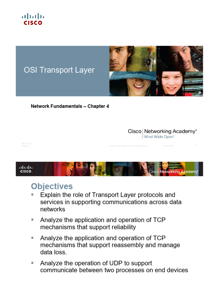 CISCO CCNA1 Exploration - Network - Chapter - 4 | PDF | Transmission Control Protocol | Port ...