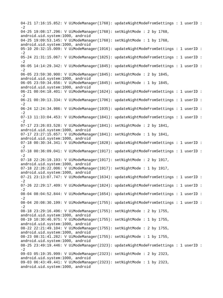 Dark Mode Log1 | PDF | Computers