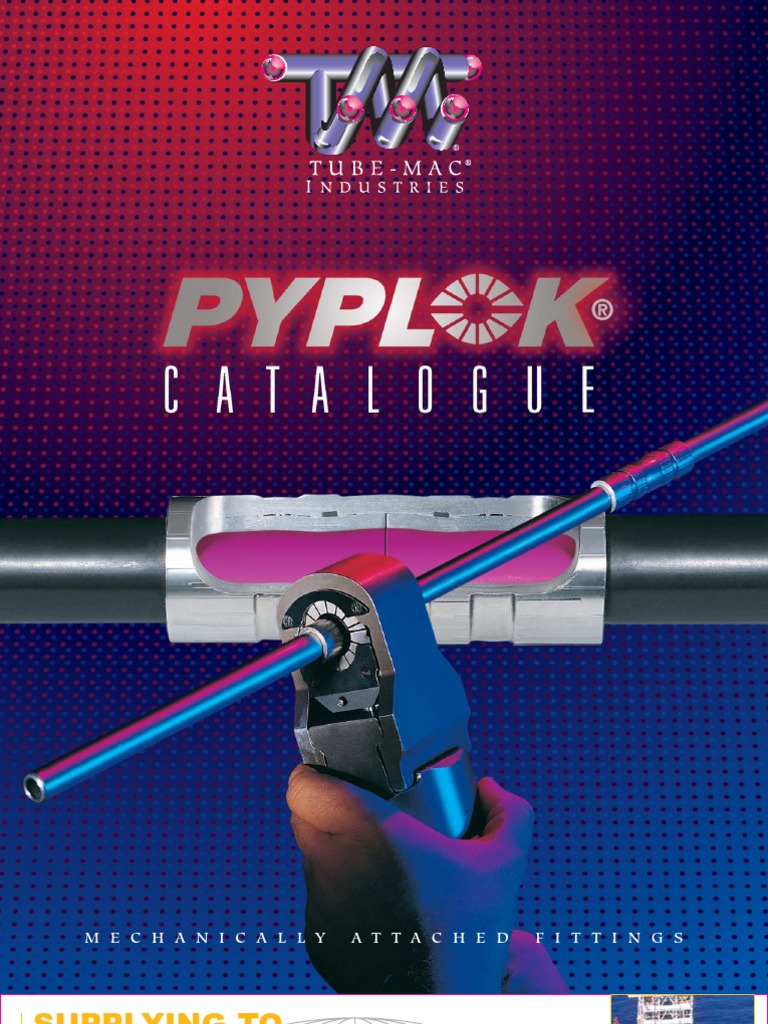 Tube-Mac Pyplok Catal. 3 | Pipe (Fluid Conveyance) | Mechanical Engineering