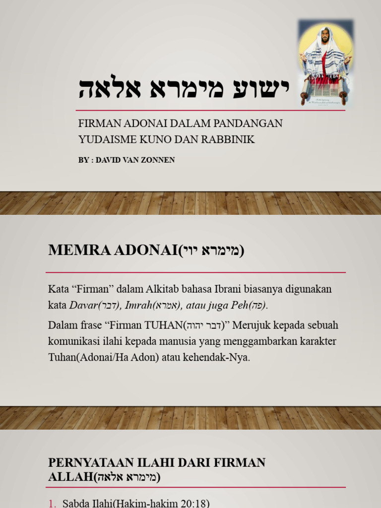 Memra YHWH (Jilid 2) | PDF | Sejarah | Agama & Spiritualitas