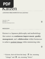 10 KAIZEN Principles | PDF