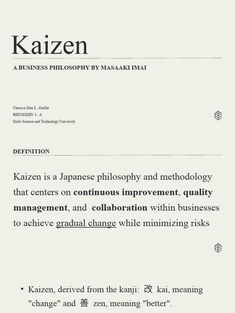 KAIZEN | PDF