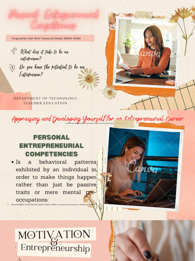 Personal Entrepreneural Competencies | PDF