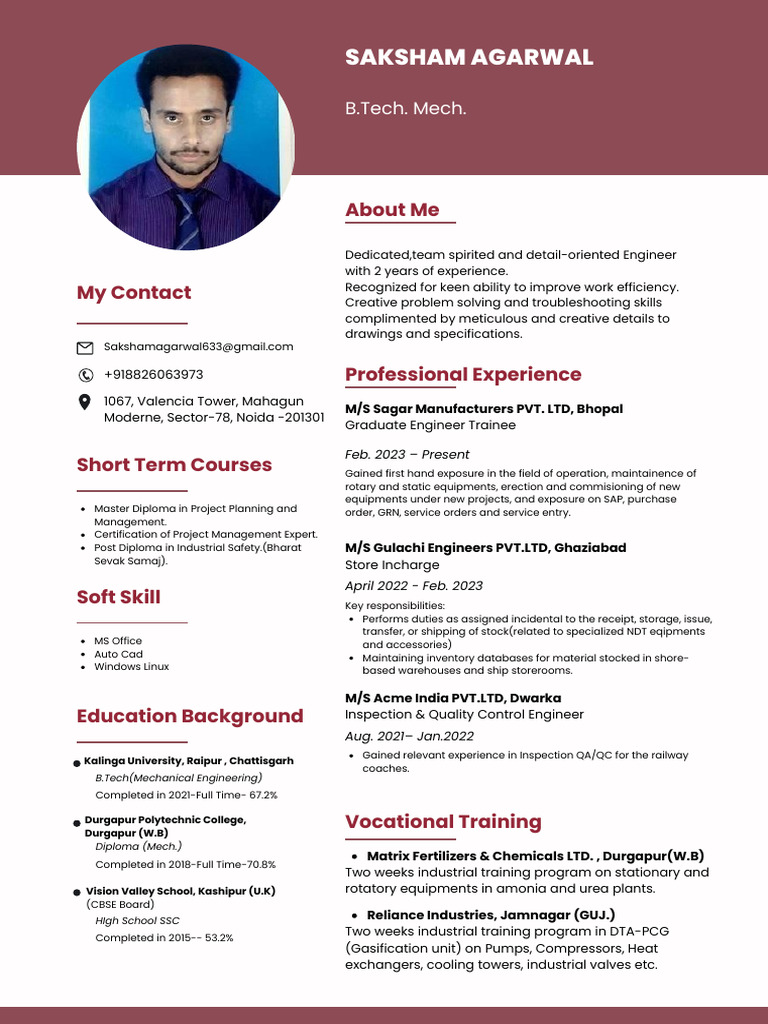 Saksham Updated Resume | PDF