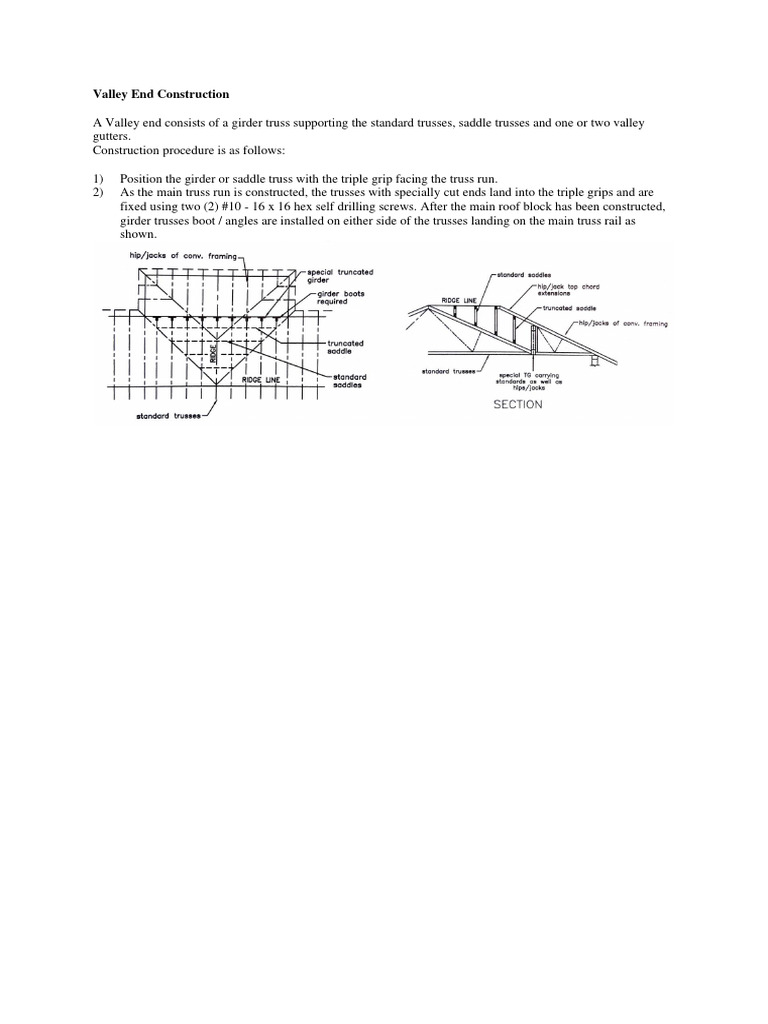 Valley End Roof Construction | PDF | Technology & Engineering