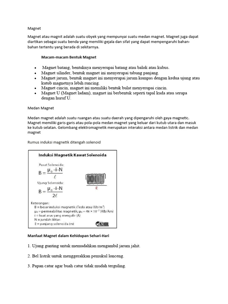 Magnet | PDF | Griya & Taman | Sains & Matematika