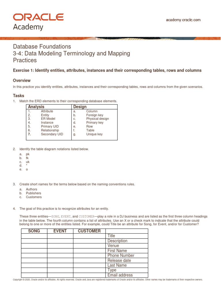 DFo 3 4 Practice | PDF | Databases | Table (Database)
