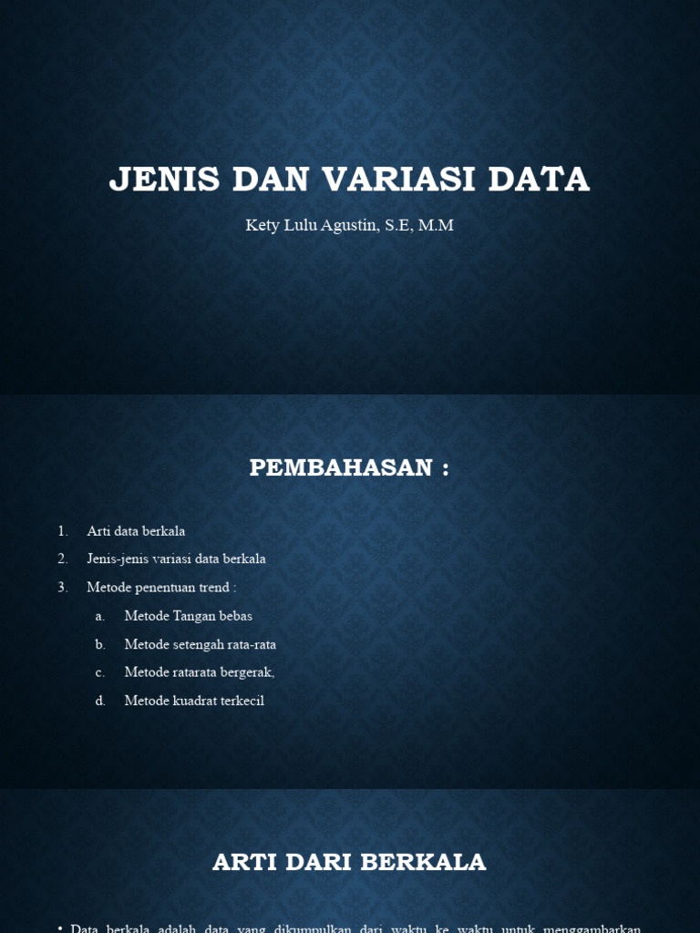 Jenis Dan Variasi Data | PDF