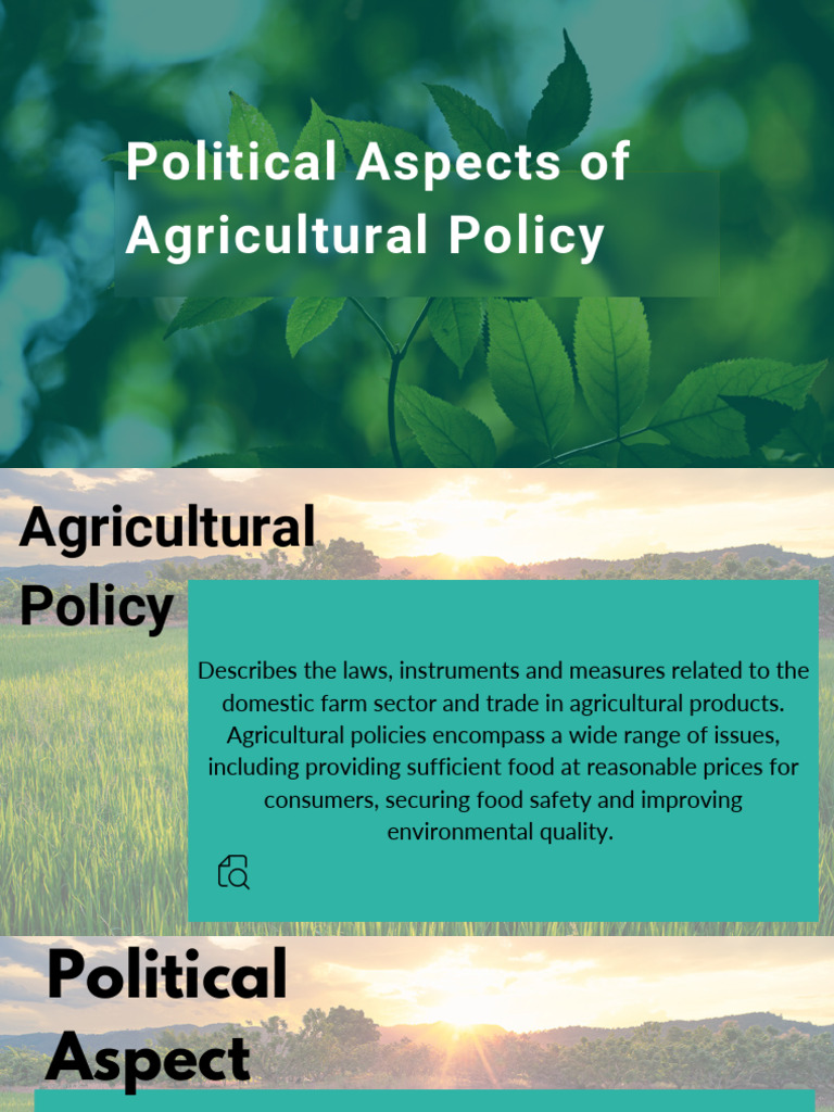 Political Influences on Agricultural Policy | PDF | Agriculture ...