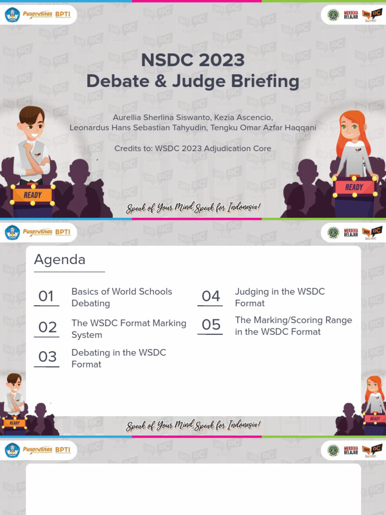 NSDC 2023 Official Debating and Judging Briefing | PDF | Knowledge ... NSDC 2023 Official Debating and Judging Briefing | PDF | Knowledge ...