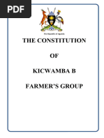 CBO Constitution for Treasure Corner | PDF | Empowerment | Volunteering