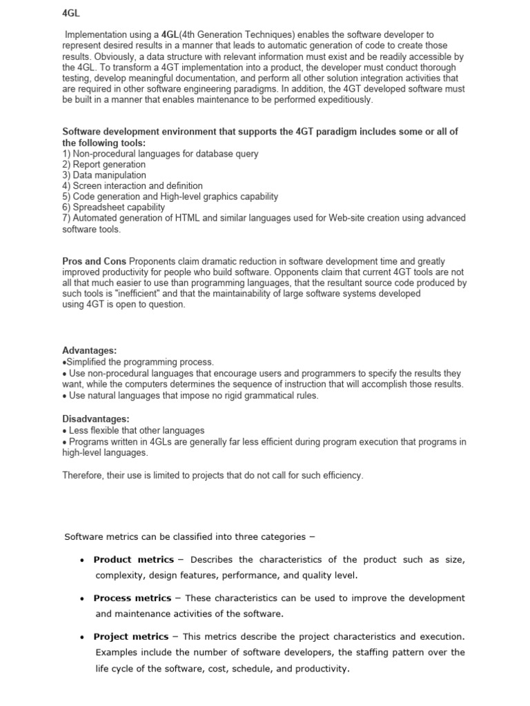 Software Engineering | PDF | Computer Programming | Measurement