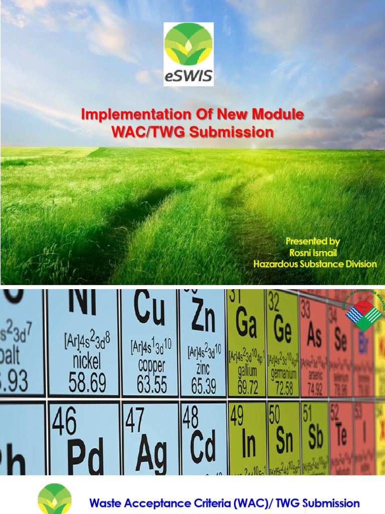 Eswis Wac Twgsubmission | PDF | Waste | Waste Management