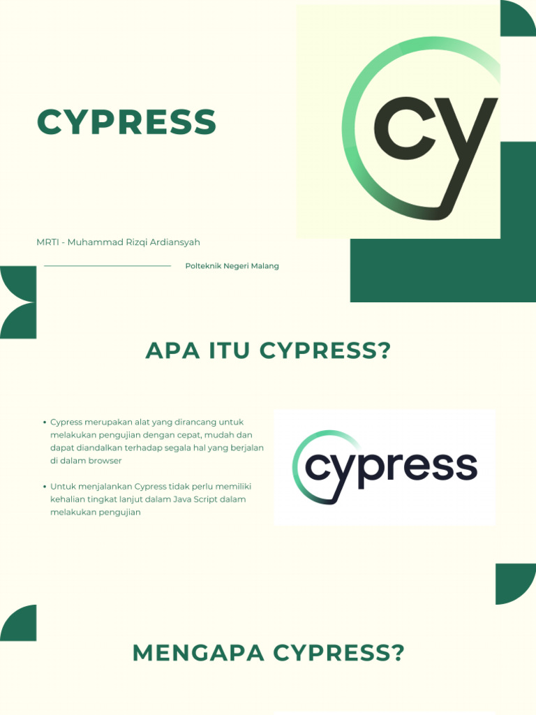 RIzqi Ardiansyah - Cypress | PDF