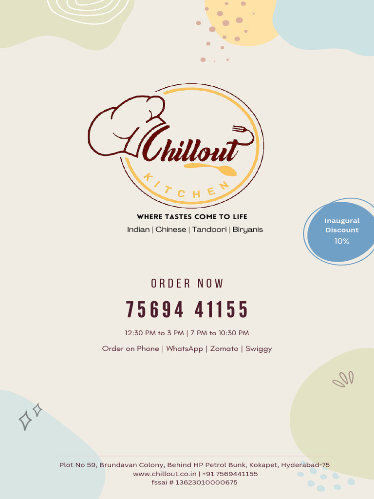 Chillout Menu (1) | PDF