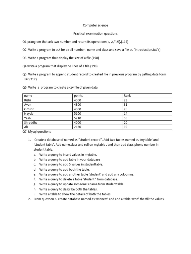 Computer Science Pdf