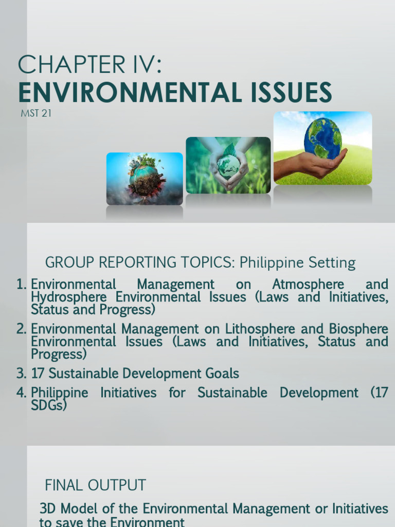 Chapter Iv - Envt'l Issues MST 21 | PDF | Atmosphere Of Earth ...