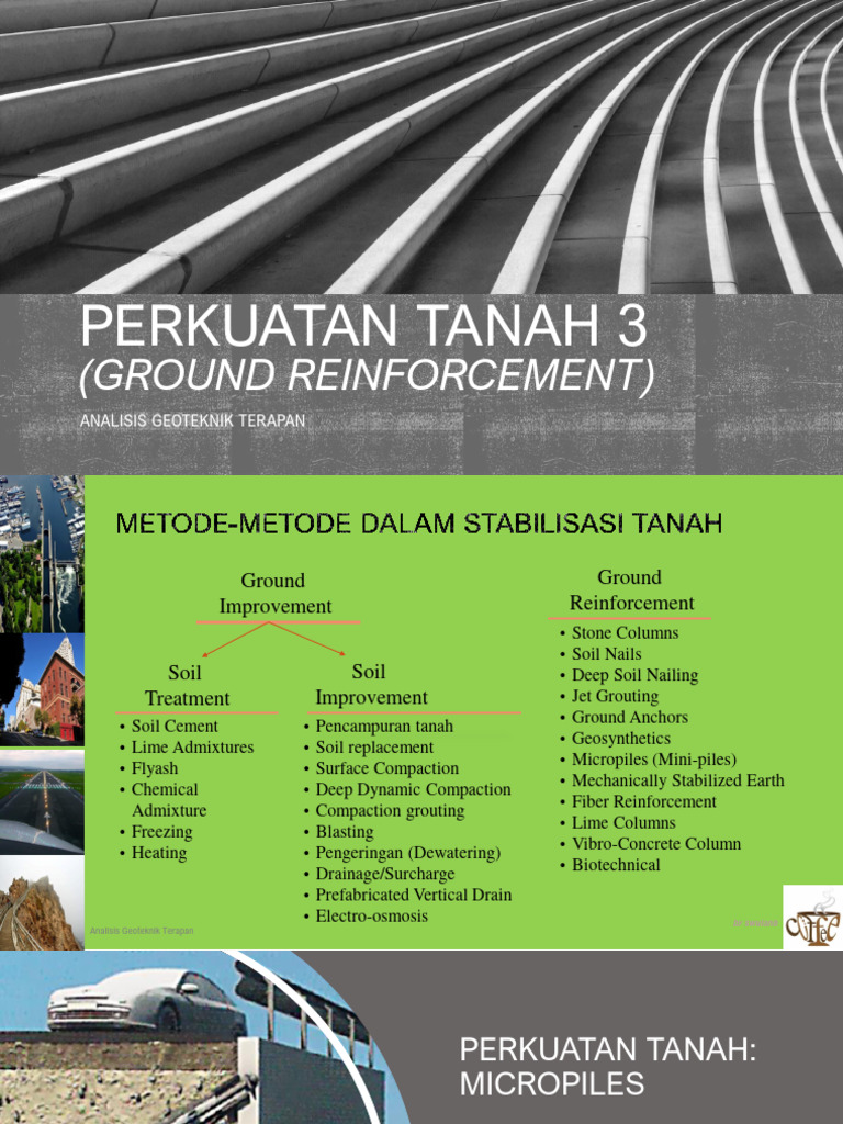 Teknik Perkuatan Tanah Geoteknik | PDF