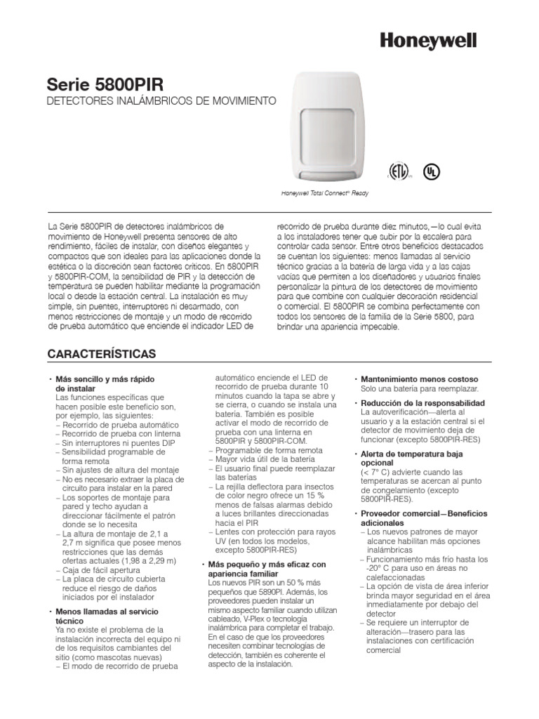 5800PIR | PDF