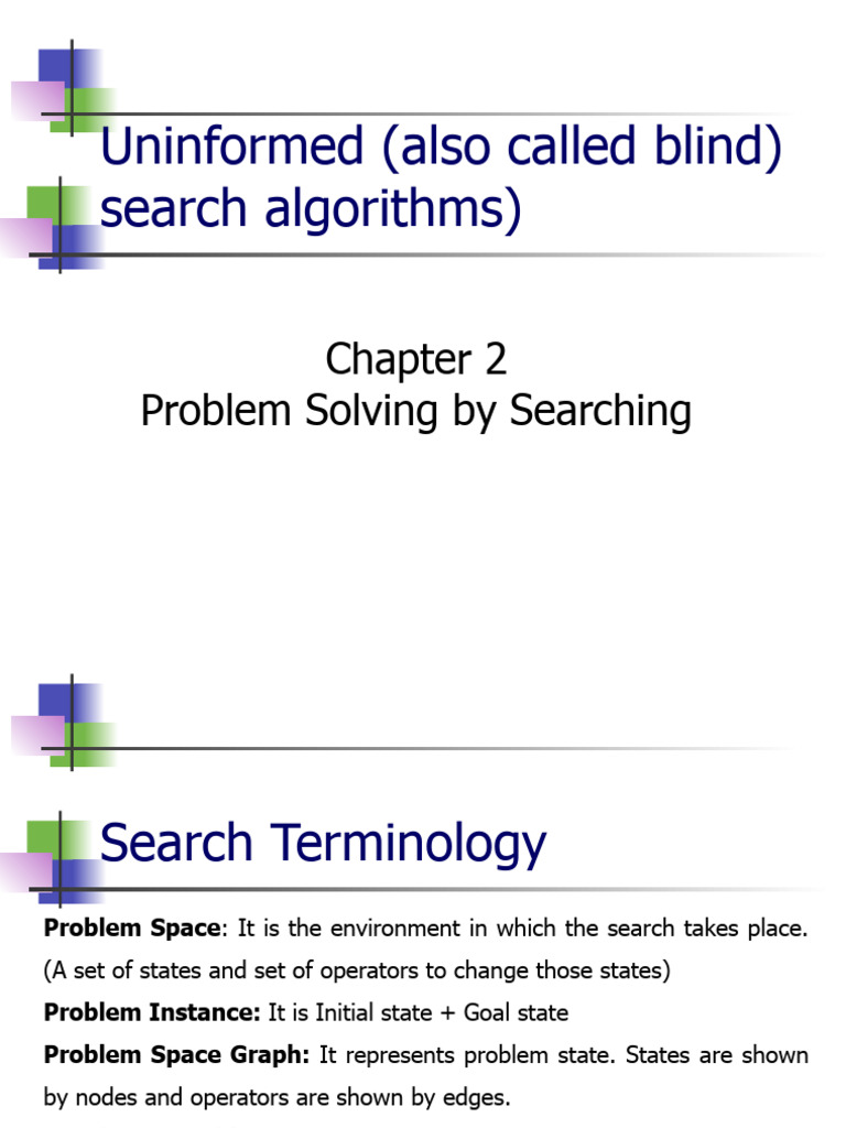 Chapter 02 UninformedSearch | PDF | Computational Problems | Computer Science