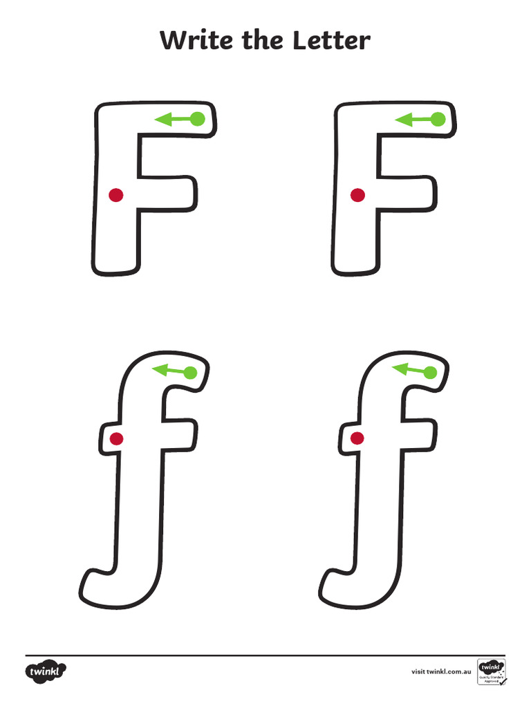 Letter F Worksheets | PDF